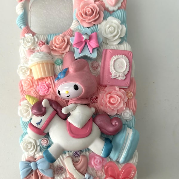 Kawaii Cute Decoden Phone Cases for All Models, Handmade Custom Phone ...