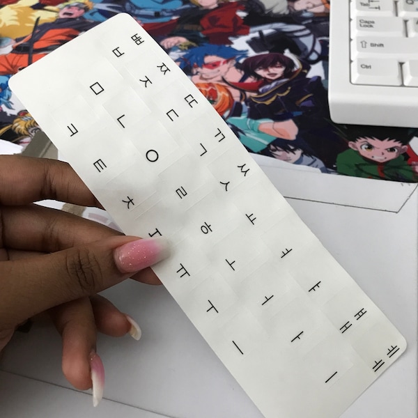 Transparent Korean/hangul Letter Keyboard Stickers PLS READ DESCRIPTION ...