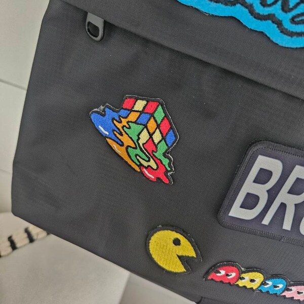 Melted Cube Embroidered Patches for Jackets Iron on Patches for Jeans ...