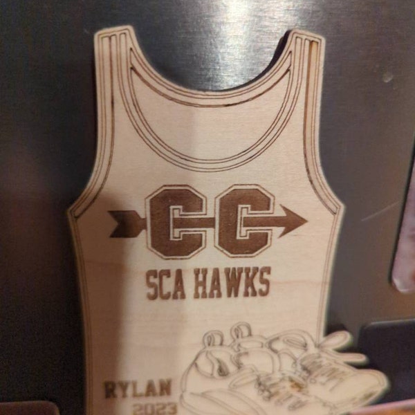 Cross Country Runner Laser Engraved Personalized Magnet With Name ...