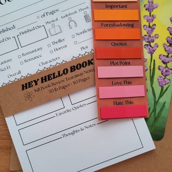 Annotation Bookmark With Tabs | Fantasy, Romance, Thriller, Horror ...