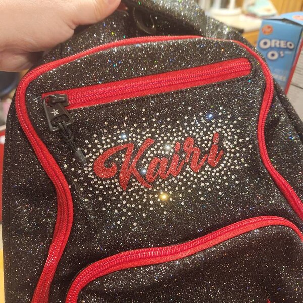 Your Name Custom Personalized Rhinestone Hotfix Glitter Foil Transfer ...