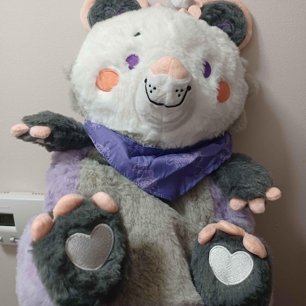 Plum Possum Plush Backpack: Snug-alongs Travel Bookbag - Etsy