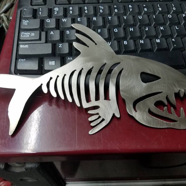 Fish Skeleton DXF and SVG Files ~ Plasma Cutting Water Jet Laser ...