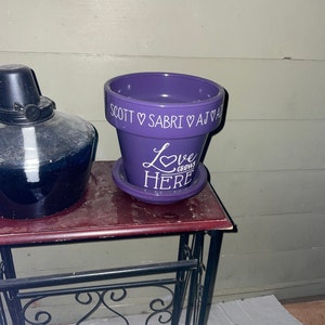 Love Grows Here Personalized Flower Pot, Mother's Day Gifts, Gifts for ...