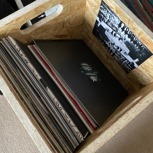 3 Pack 1/2 Width 12" Osb Record Crate - Etsy