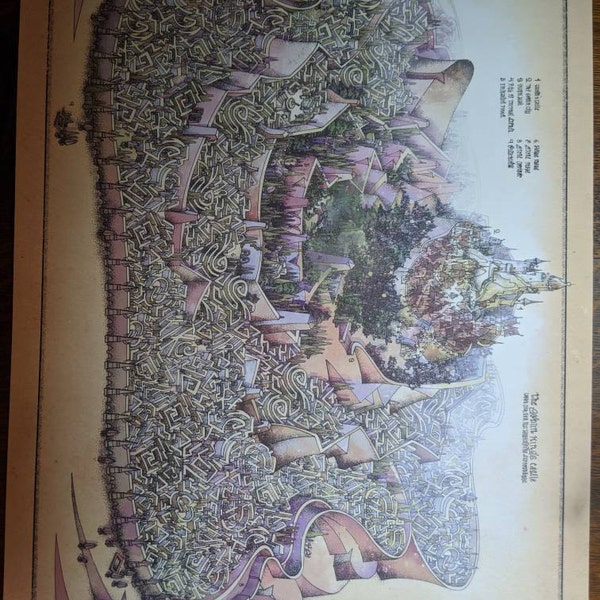 LABYRINTH Movie Map - Original Illustration - Etsy