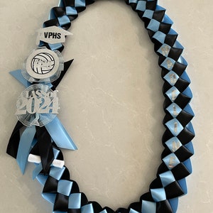 Baseball Ribbon Lei/graduation Leis/senior Night/sport Night/graduation ...