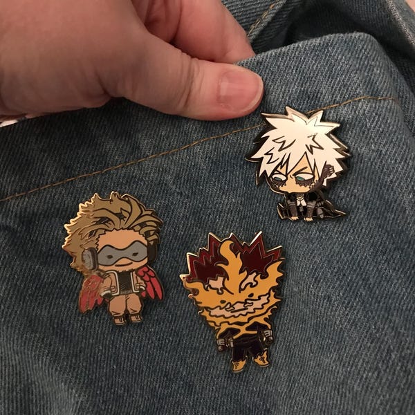 Hawks Endeavor Dabi Tomura Touya Todoroki Enamel Pins - Etsy