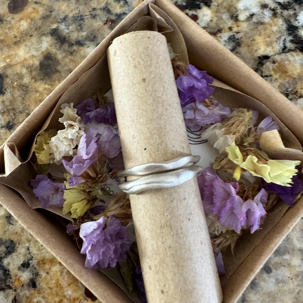 Adjustable Pinky Ring/ Solid Sterling Silver Chevalier Ring/ Curved ...