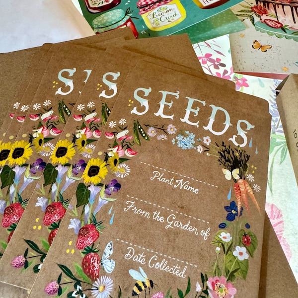 Seed Saver Packets - Set of 5 - Etsy