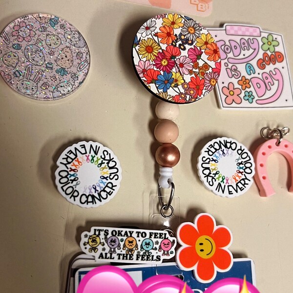 Badge Topper / CHARM COLLECTION - Awareness Ribbon - Charm Only - Etsy