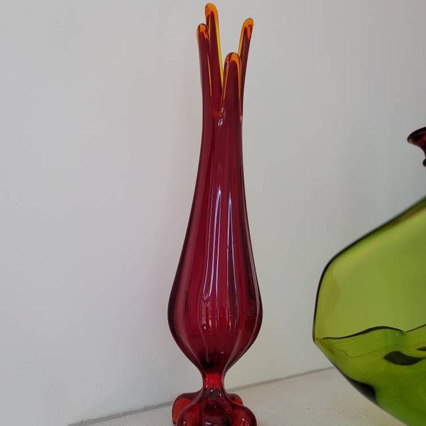 VINTAGE Imperial Glass Azure Blue Cape Cod Divided Spider Handled Dish ...