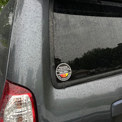 Toyota High Mileage Club Vinyl Sticker 4WD 4X4 Japanese Vintage Retro ...