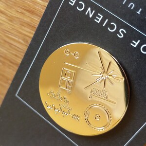 Voyager Golden Record Cover Pin - Etsy