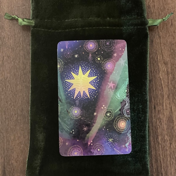 Velvet Tarot Bag. Size 6" X 9" Velvet Pouch for Tarot Cards, Dices ...