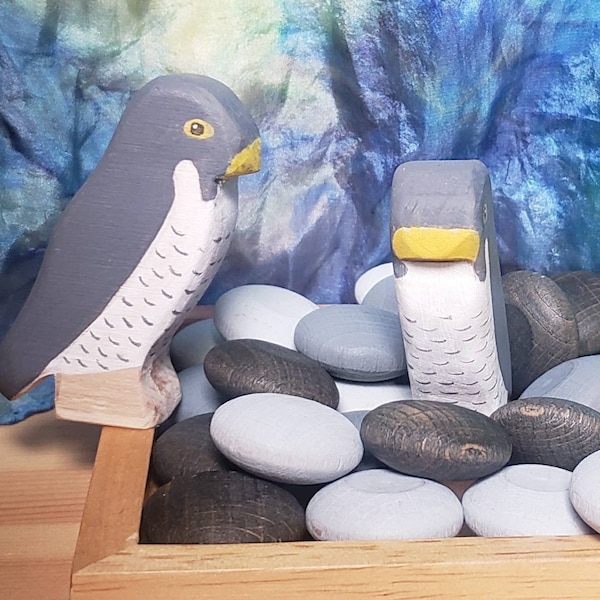 Great Hornbill Bird Wooden Toy Pretend Play Montessori Waldorf Vegan ...