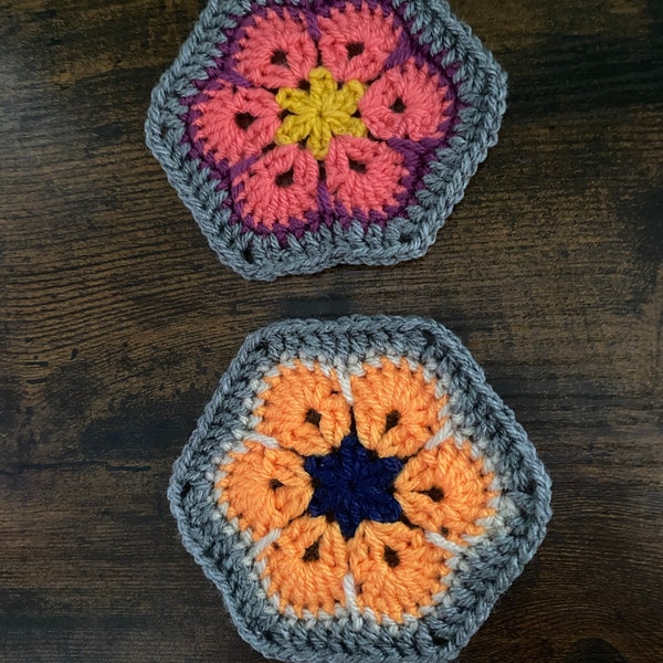 Crochet Pattern, Crochet African Flower Sweater PDF Pattern, Chunky ...