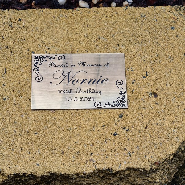 Memorial Plaque, Bench Sign, Personalised, Engraved Plaque, Bench ...