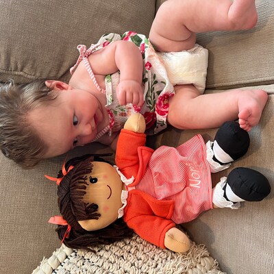 Personalized Cuddle Time Rag Dolls Ages 3 Soft Doll for Kids Plush Toy ...
