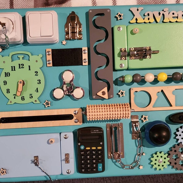 Busy Board for Kids, Custom Busy Board, Wooden Toddler Board, Busy ...