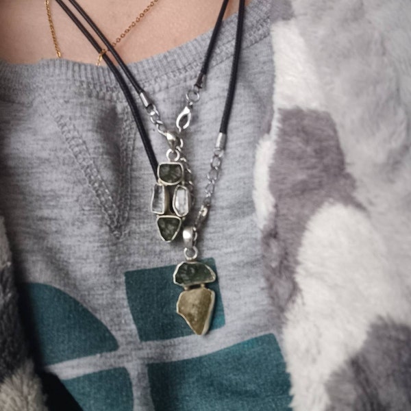 Moldavite Stone Pendant, Large Moldavite Crystal, Authentic Moldavite ...