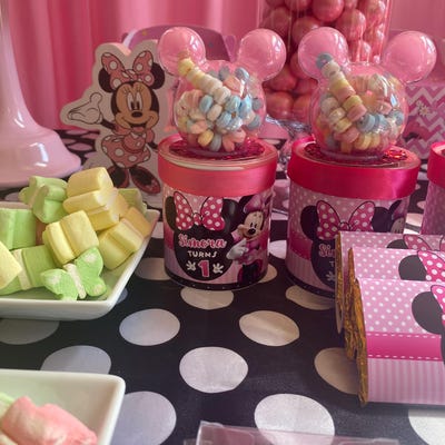 Minnie Mouse Backdrop, Minnie Mouse Banner, Minnie Mouse Printable ...