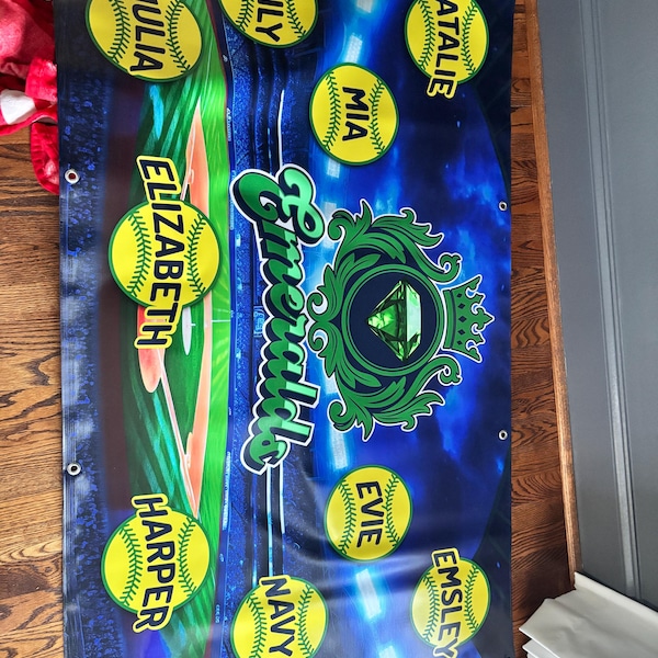 Softball Team Banner | T-ball Team Banner | Little League Team Banner ...