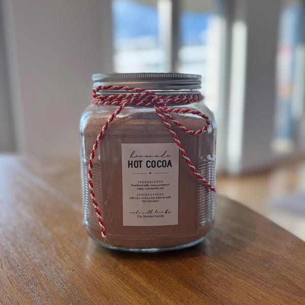 Hot Cocoa Mix Label Template - Printable Homemade Hot Chocolate Gift ...