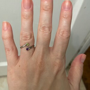 Ana Ring Vintage Sterling Silver Floral Band Emerald Green | Etsy