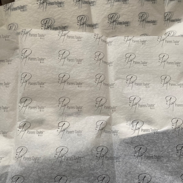 Custom Printed Tissue Wrapping Paper, Your Logo, Name and Message ...