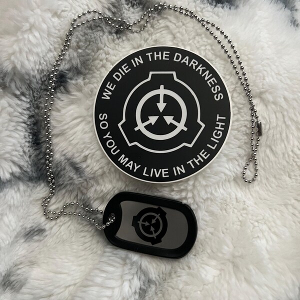 SCP Foundation Stainless Steel Laser Engraved Dogtags - Etsy