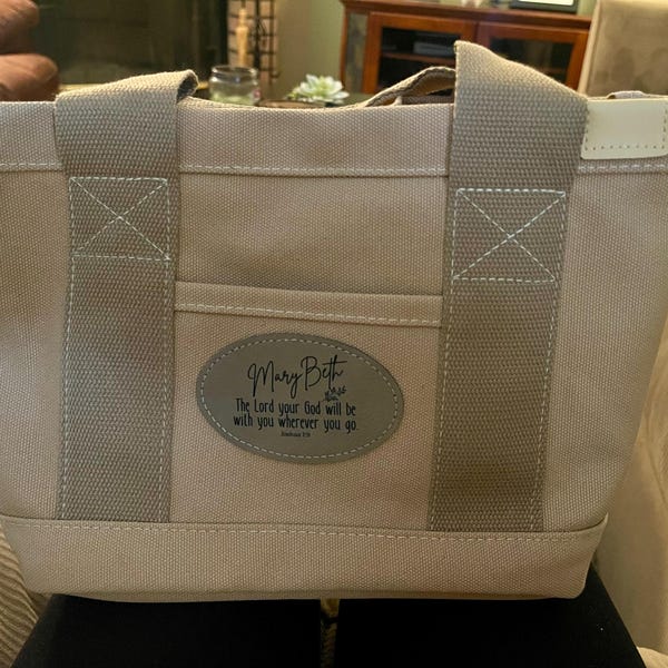 Bible Bag,canvas Satchel Tote, Multi Pocket,personalized,religious Gift Women,bible Study ...