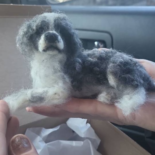 Custom Needle Felted Pet Replica - Pet Portrait - Wool Sculpture ...