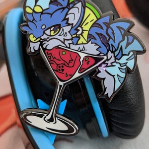 Fursona Pin 1107 Cyber Dog 4 Peachy Rainbow Enamel Pin - Etsy
