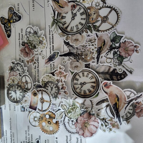 Vintage Flower Stickers | Retro Goods Stickers, Die Cut Stickers ...
