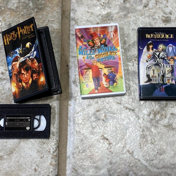 Mini 1:6 VHS (K-Z Titles) Tapes Choose the Movie! Retro Miniatures 80's ...