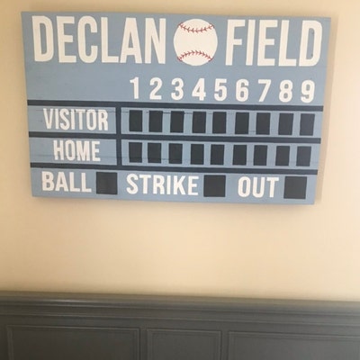 Baseball Scoreboard Various Sizes Personalized Sports-themed Room ...