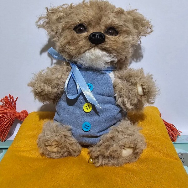 Black Goat, Teddy Goat, Goat Art Doll, Plush Goat, Stuffed Animals ...