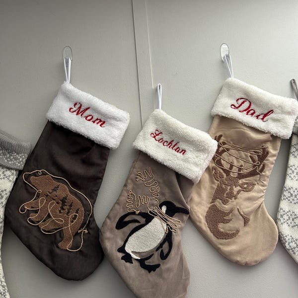 Personalized Christmas Sack Monogrammed Xmas Sack With Name Santa Sack ...