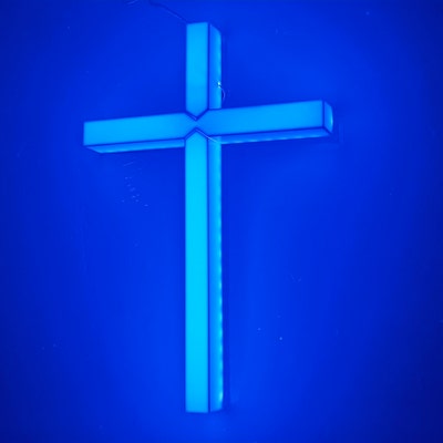 Custom LED Lighting Cross Sign丨3d Luminous Characters LED Acrylic ...