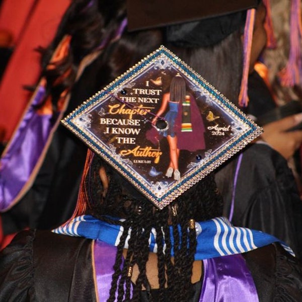 Printable Grad Cap Topper, DIY Graduation Cap Topper, Custom Grad Cap ...