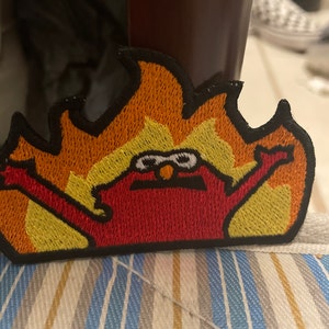 Hell Fire Meme Embroidered Patch - Etsy