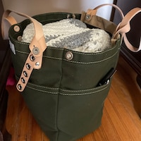 Workshop Apron in Waxed Canvas W/ Removable Leather Strap ARTIFACT Handmade in Omaha, NE - Etsy UK