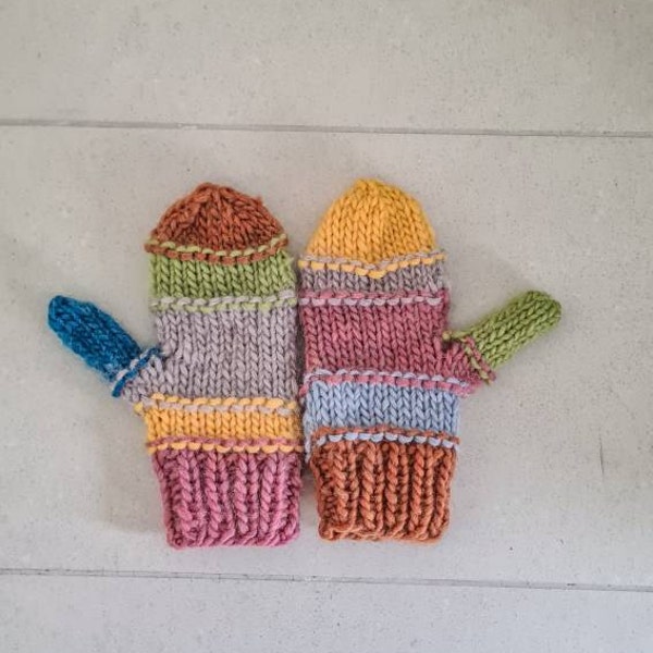 Zero to Hero Mitts | Digital Download | Knit Mittens Pattern | Chunky ...