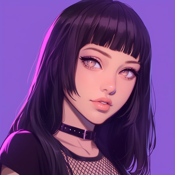 Twitch Icon Anime Streamer Art Twitch Profile Pic Streaming No ...