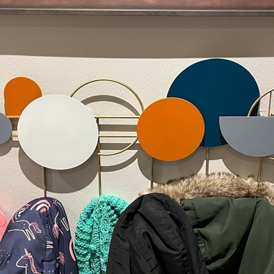 Mid Century Modern Wall Mounted Coat Hooks Rack, Perfect for Entryway ...