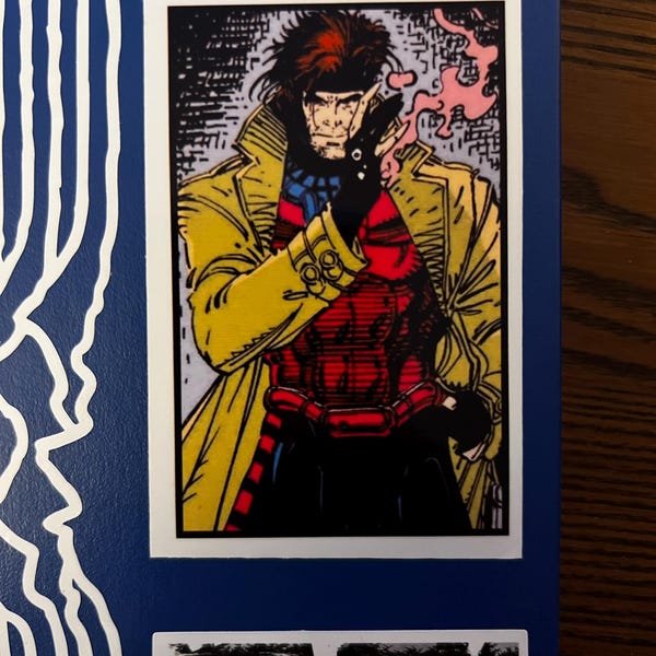 Gambit Comic Book Panel Sticker - Etsy