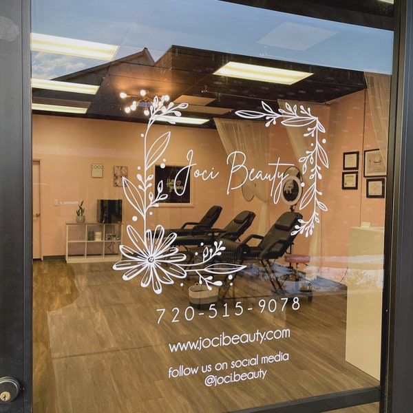 Business Window Decal Customizable #7 -your Company Name- Business ...