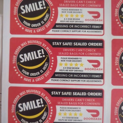 Personalized Red Delivery 4x2 SMILE 5 Star - Etsy